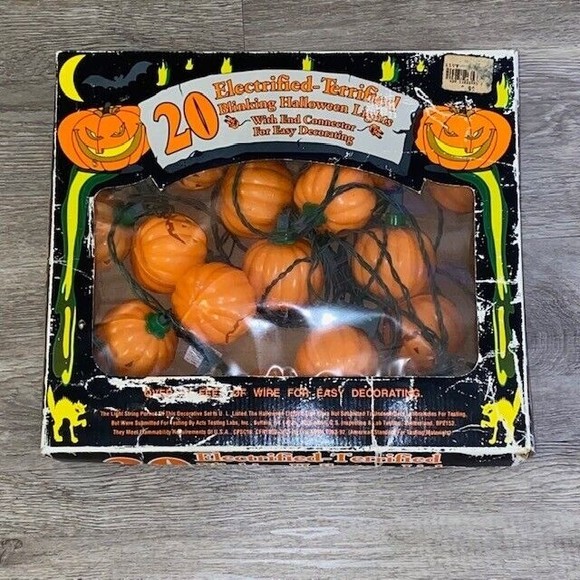 Tony | Holiday | Vintage Halloween Blow Mold Pumpkin String Lights ...